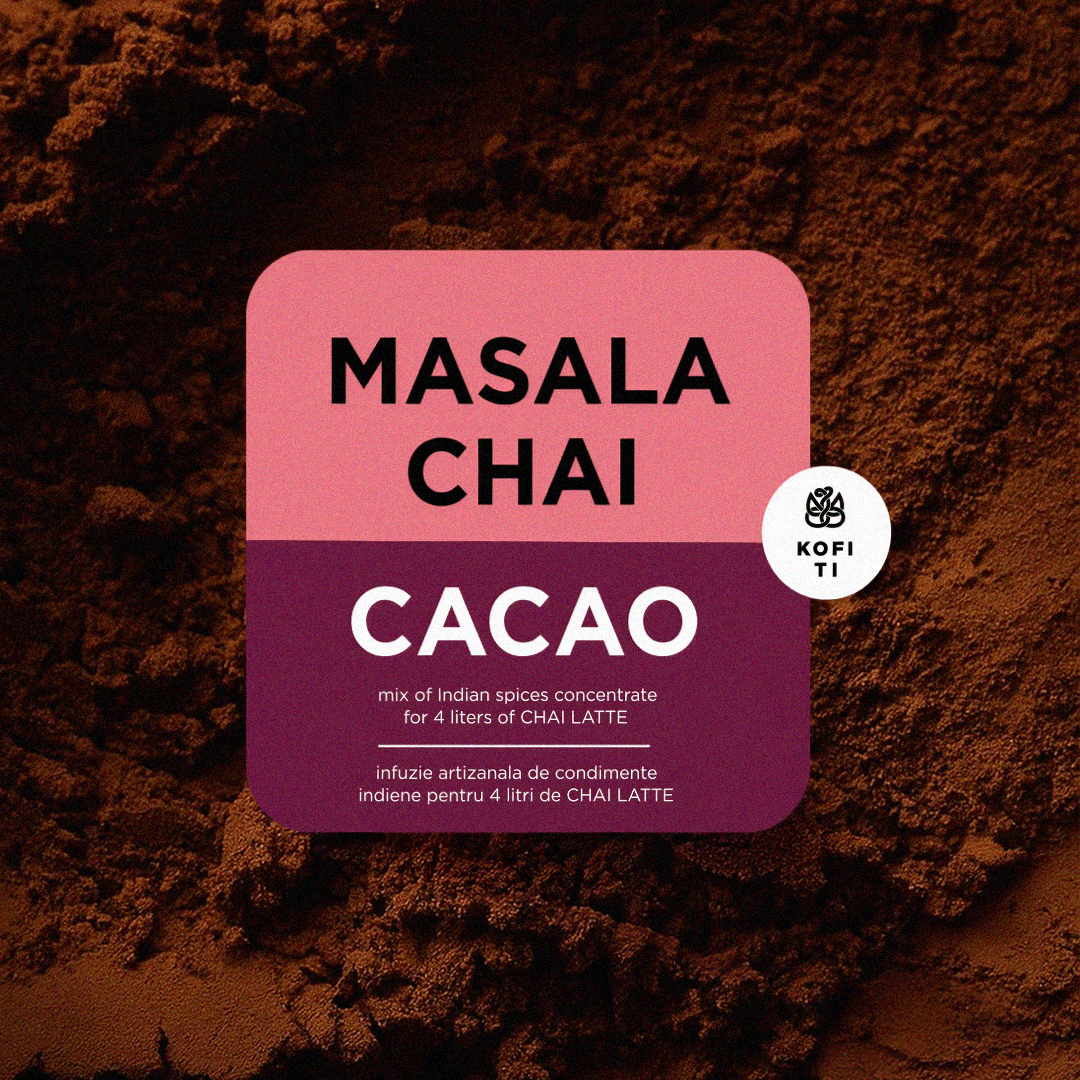Sirop Masala Chai Cacao pentru Chai Latte de la Kofi Ti